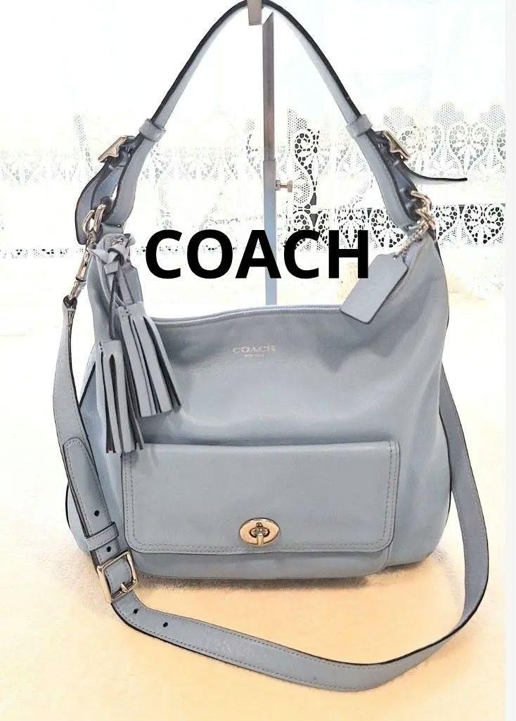 COACH 22381 vintage Legacy light blue leather 2-way s… - Gem