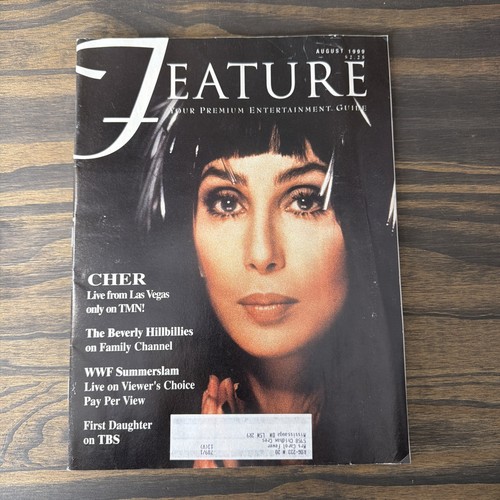 Feature Magazine August 1999 - CHER Cover - WWF Summerslam - Beverly ...