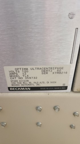 Beckman Optima TLX Ultra Centrifuge Bio Medical Coulter 359732 | eBay