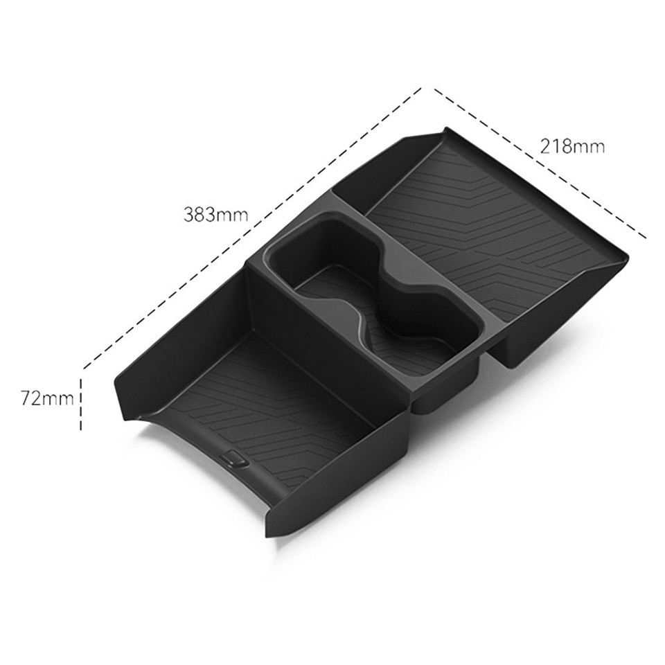 Car Center Console Lower Organizer Storage Box with Cup Holder for 2025 ...
