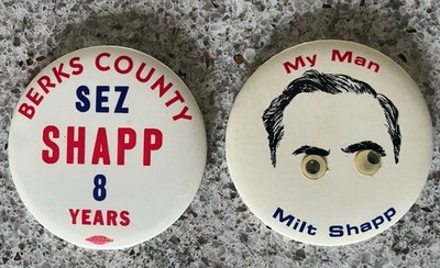 Scarce PA Governor Milton Shapp. 3 1/2” Pins Pinback 1966 | eBay