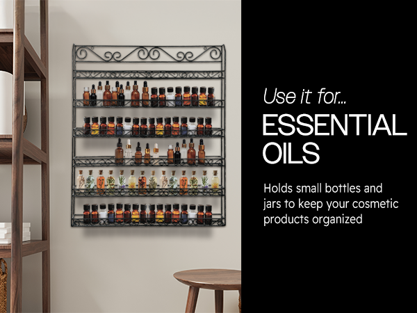 Metal Wire Nail Polish Display Organizer Wall Rack (Hold 90 to 100 ...