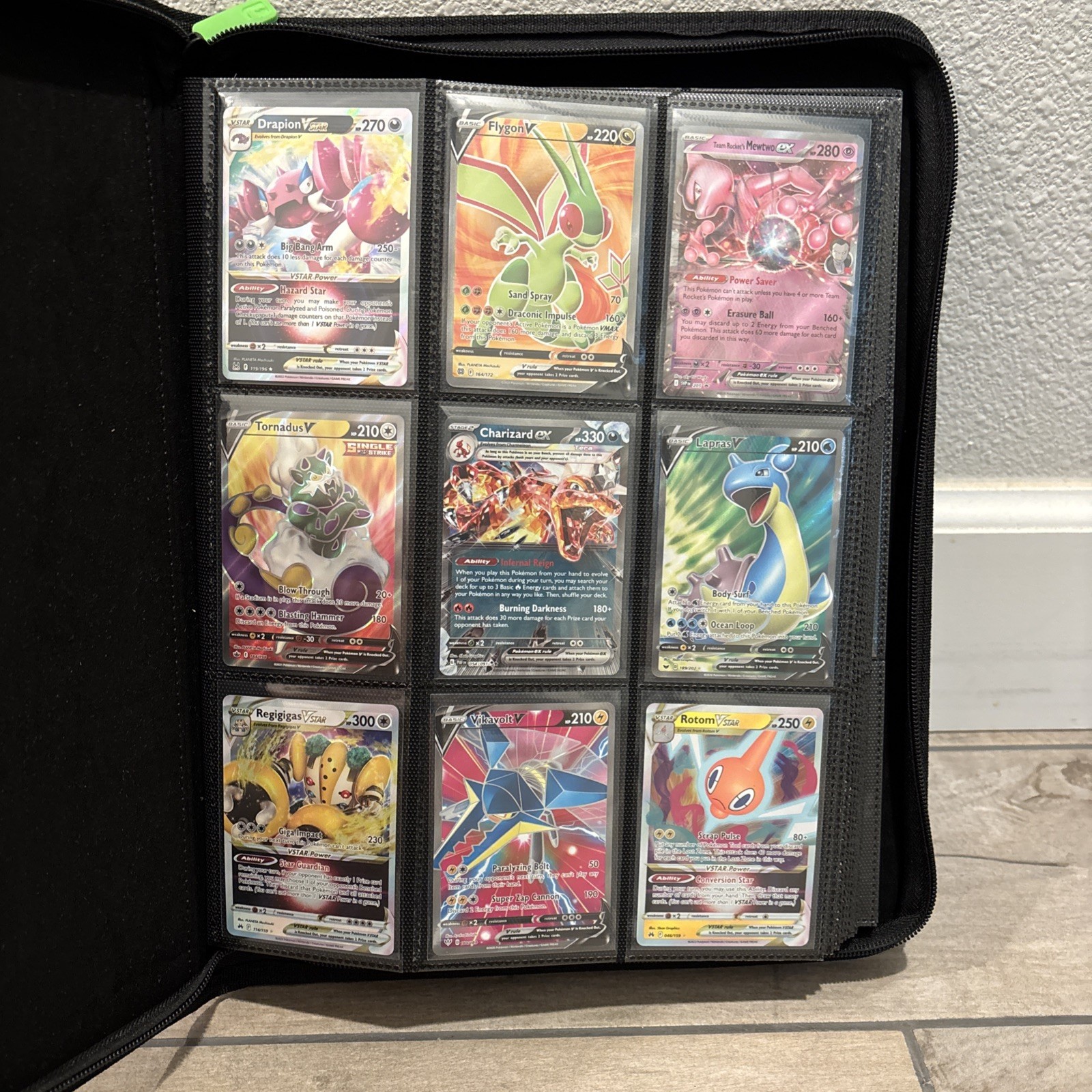 Pokemon Card Binder Collection Lot Charizard ex, Mewtwo ex, V And Ex ...