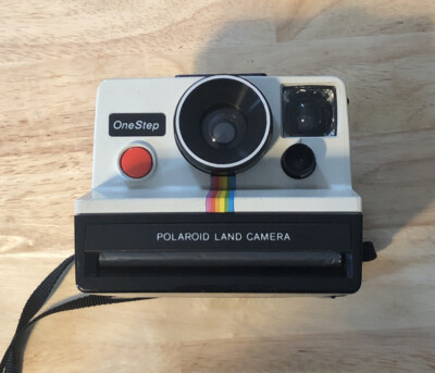 Vintage Polaroid One Step Land Camera Rainbow Stripe, Free Shipping | eBay