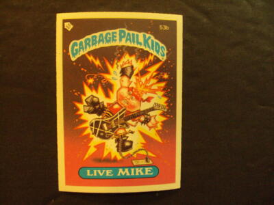 Garbage Pail Kids Card UK Mini Version Series 1 2" X 3" Live Mike 53b ...