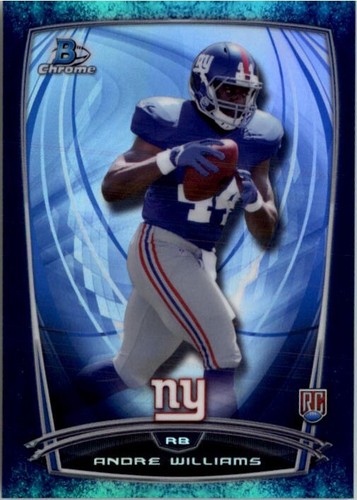2014 Bowman Chrome Bubbles Refractors Football Card #185 Andre Williams ...