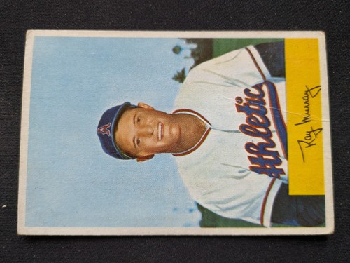 1954 Bowman Baseball Card # 83 Ray Murray - Philadelphia Athletics (VG ...