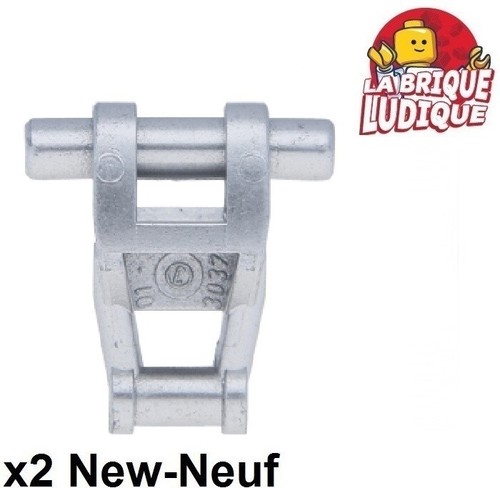 Lego 2x Minifig Torso Mechanical Battle Droid Robot Metallic Silver ...