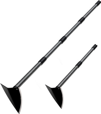 48"~72'' long handle Triangle Hoe for Digging Weeding Edging cut ...