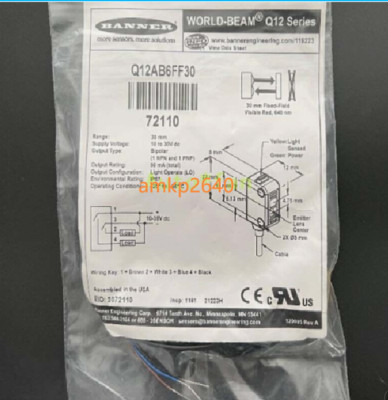 1PCS New Q12AB6FF30 Photoelectric Sensor amk | eBay