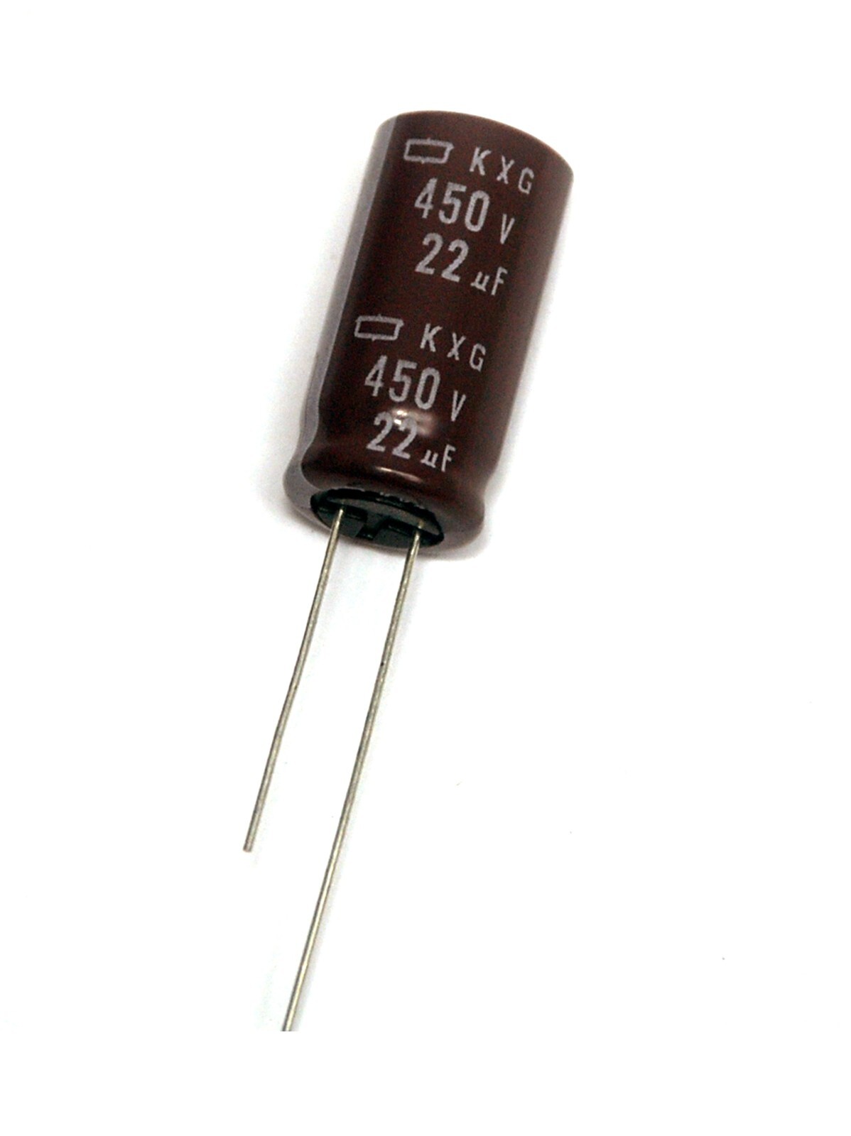 10pc Electrolytic Capacitor KXG 22uF 450V +105℃ 10000hr Nippon Chemi ...