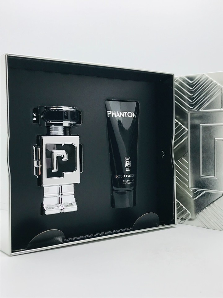 Paco Rabanne Phantom Men 2pc Set Cologne Spray 1.7 oz Shower Gel 3.4 oz ...