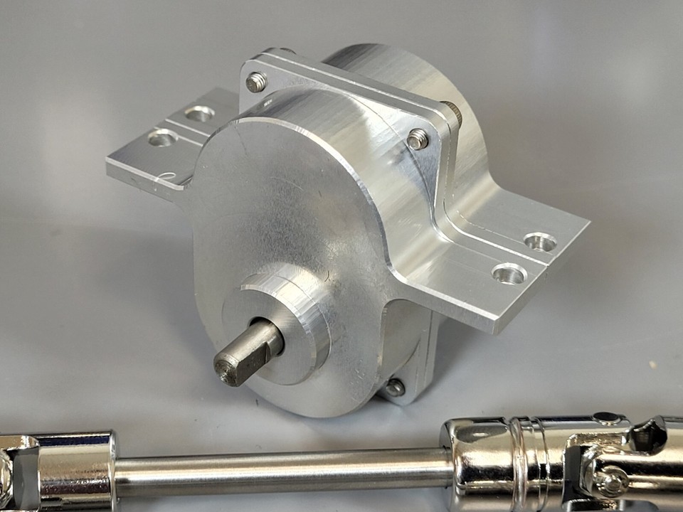 Aluminum 4:1 Auxiliary Transmission Transfer Gear Case Tamiya 1/14 ...