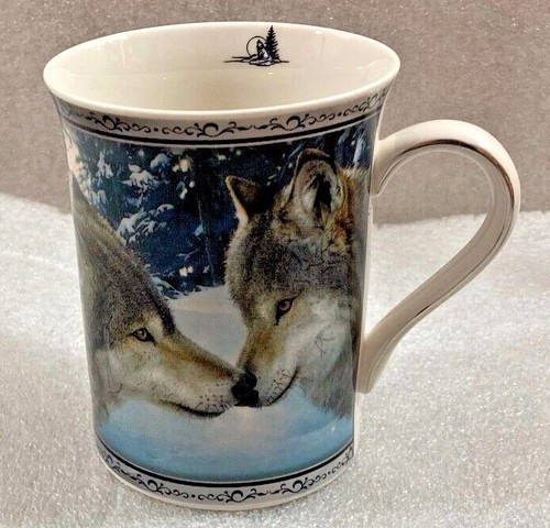 Wolves "Muzzle Nuzzle" by Daniel Smith porcelain MUG Spirit of the Pack ...