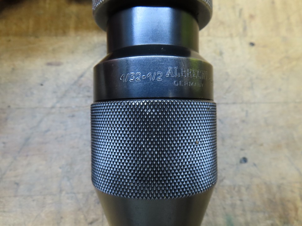 Lot of 2 Albrecht keyless chucks 1/8-5/8" (works good) 1/32-1/2 ...