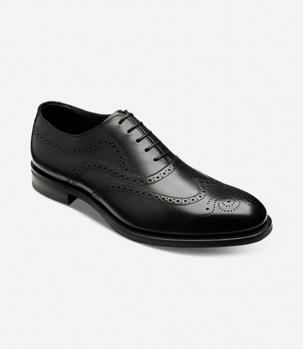 Castlegate Black Leather Shoe by Loake (F Fit) only £309 - made in UK ...