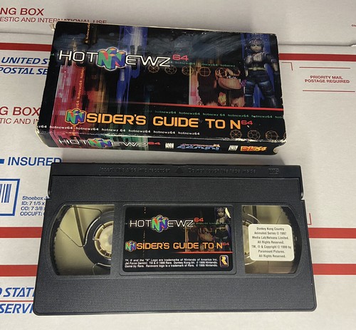 Vintage N64 VHS Tape Hot Newz 64 Insider's Guide to Nintendo 64 Toys R ...