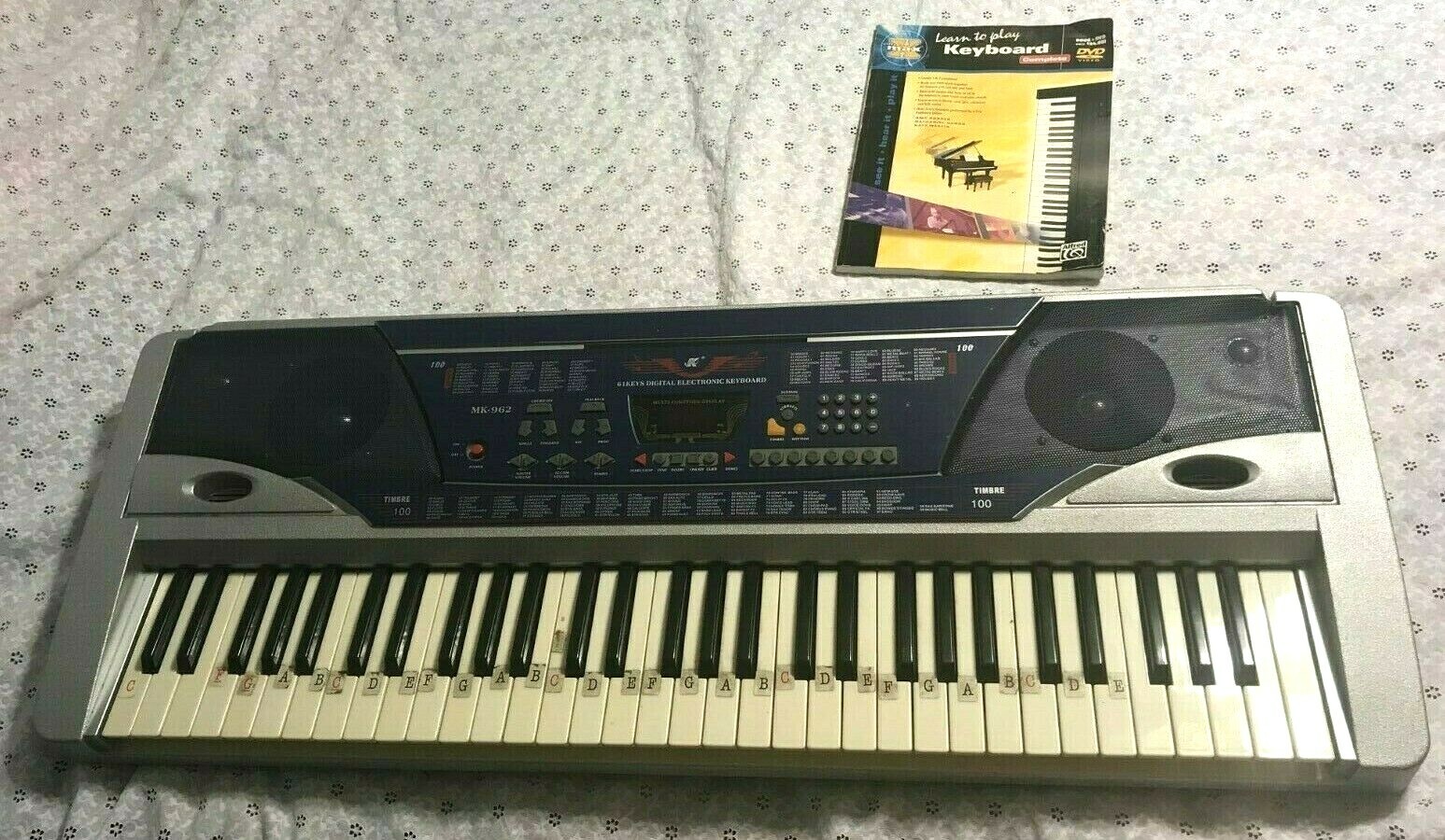 MEIKE (MK-962) 61 KEYS DIGITAL ELECTRONIC KEYBOARD works great TESTED w ...