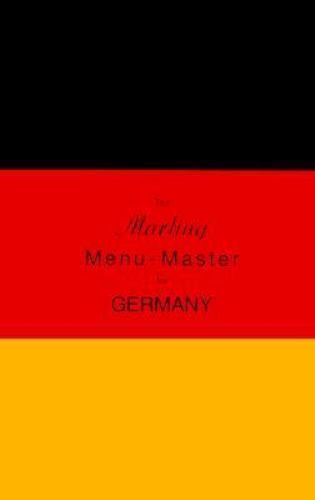 Marling Menu-Master for Germany by Clare F. Marling and William E ...