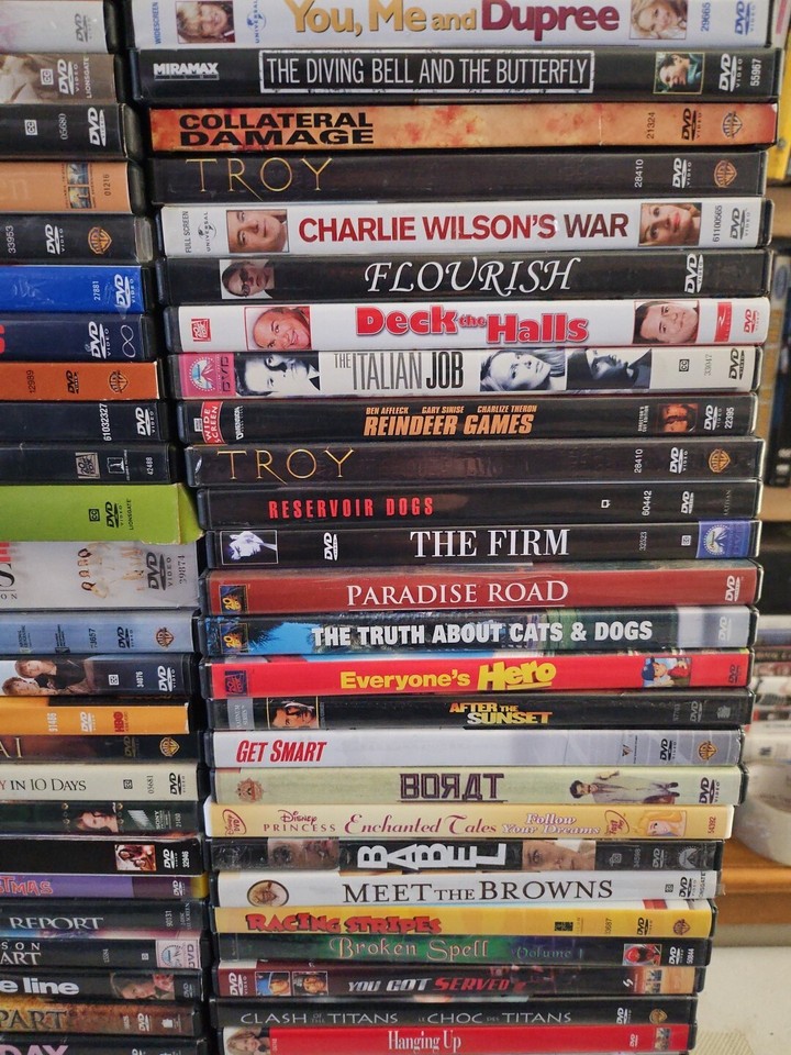 Lot of 136 vintage Estate Sale DVD collection Classic dvds! MOVIES Trl8 ...