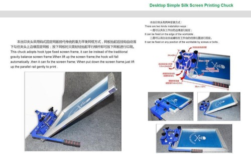 Desktop Simple Silk Screen Printing Chuck T-shirt Printer Head DIY ...