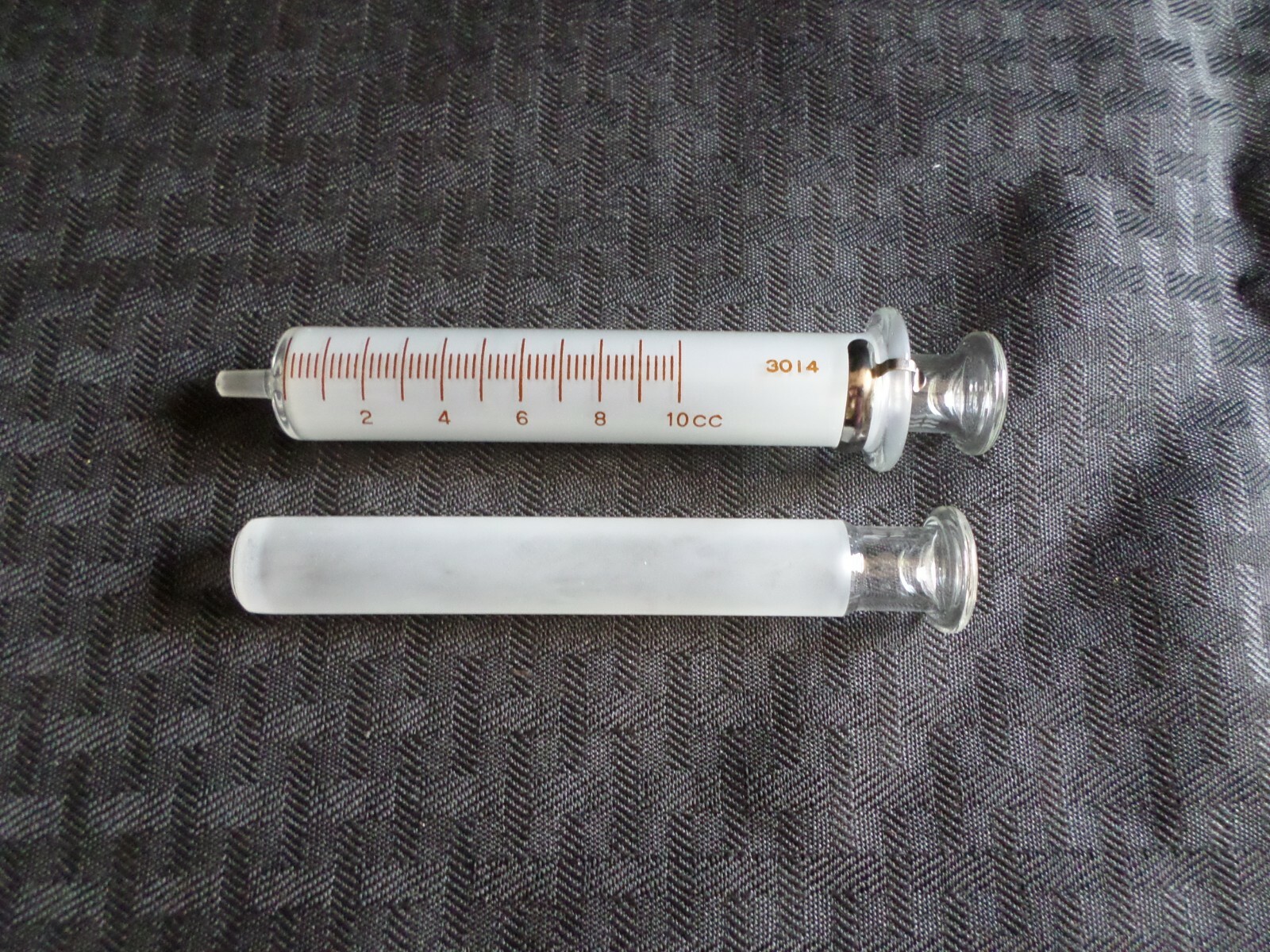 BD Yale 10cc Reusable Glass Luer Slip Tip Syringe w/ Extra Plunger 3014 ...