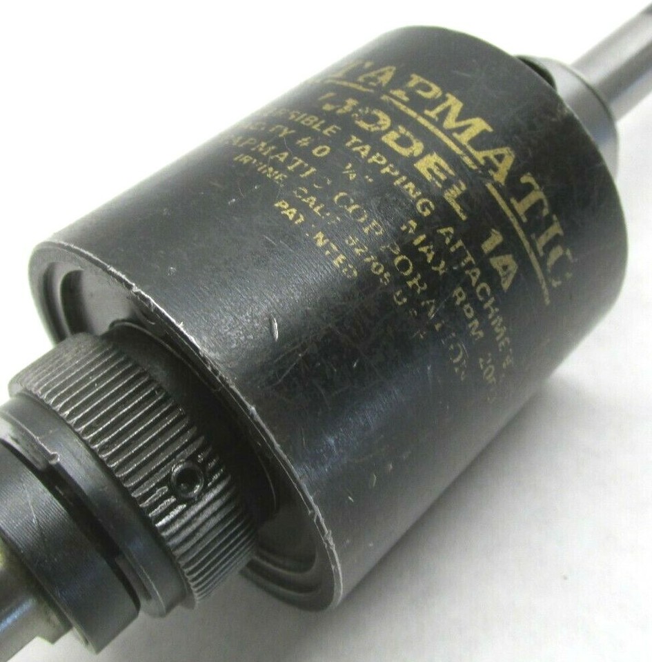 TAPMATIC #0 to 1/4" REVERSIBLE TAPPING HEAD ATTACHMENT w/ 1/2" SHANK ...