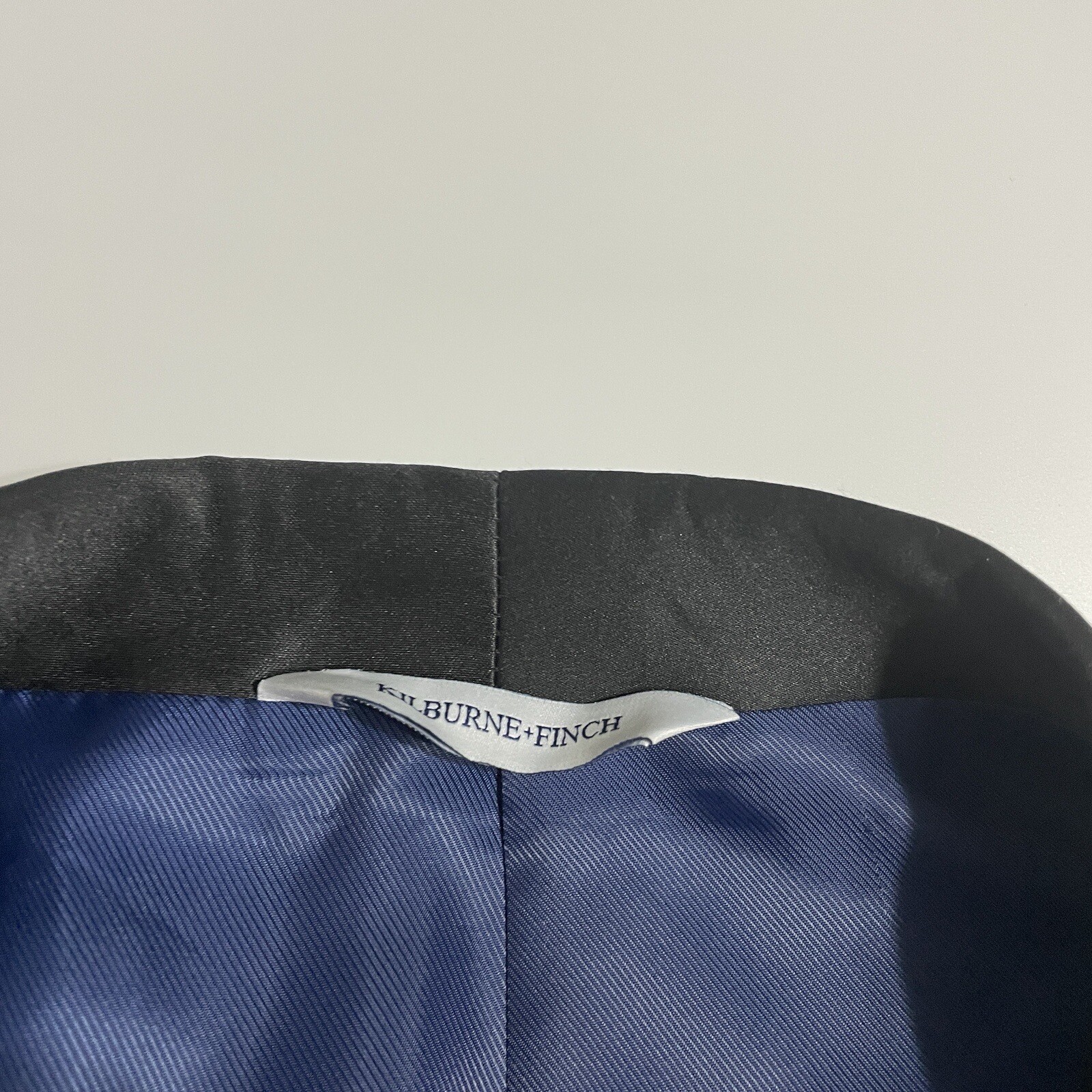Kilburne Finch TUX Blazer + VEST Mens 54R SLIM Metallic Blue Black ...