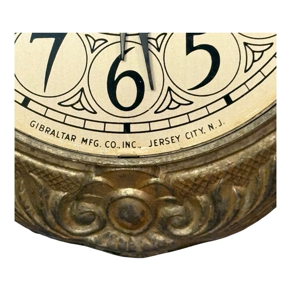 VTG Gibraltar Mfg Electric Oxford Self-Starting Carriage Coach Clock ...