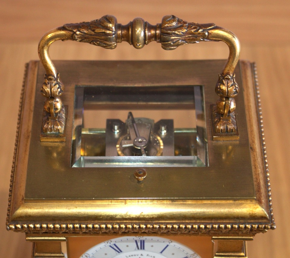 French Petite Sonnerie striking and repeating carriage clock leroy | eBay