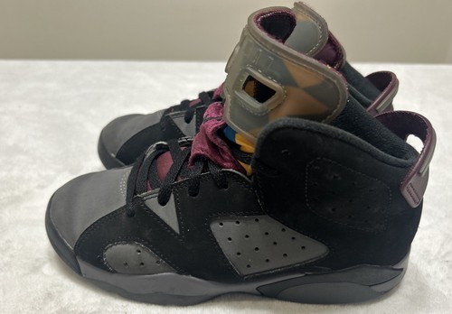 Jordan Preschool Air 6 Retro Size 1Y Gray Purple PS 384666-063 Bordeaux ...