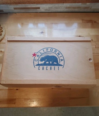 California Republic Cachet Wooden Box Crate | eBay