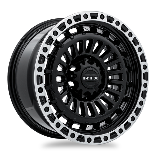 18x9 RTX Moab Gloss Black Machined Lip Wheel 6x5.5 (0mm) 622388195613| eBay