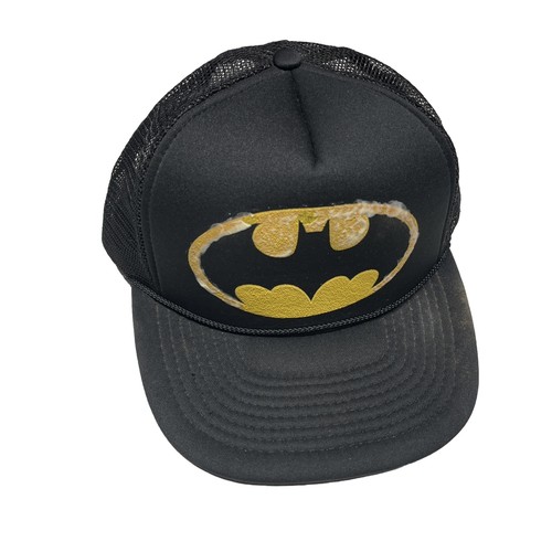 Vintage 90s Batman Trucker Hat Cap Black Comic Book Superhero DC ...