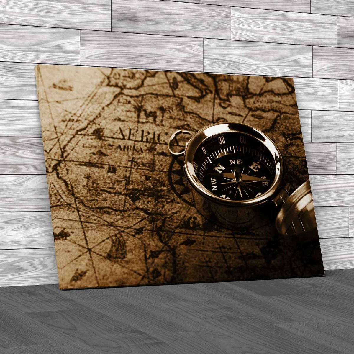 Compass Old World Prints Old Compass Amazing Canvas Prints