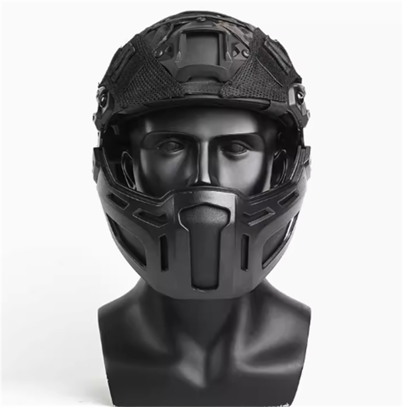 Tactical FAST Mask Goggles Helmet Windproof Face Mask Equipment Full ...