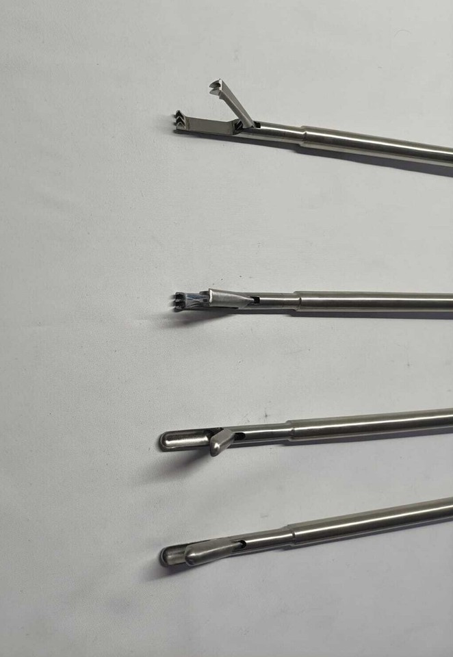 4pc Laparoscopic Gallblader Extractor & Spoon Forcep 10mm Reusable ...