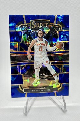 2023-24 Select JALEN BRUNSON #7 Concourse Blue Cracked Ice Parallel ...