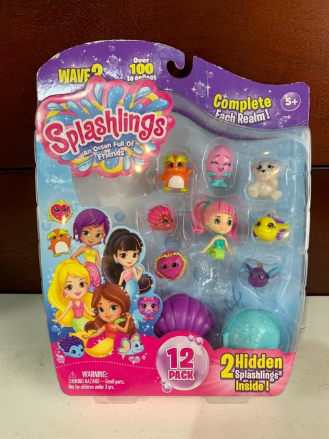 Splashlings 12 PK Mermaid 9 Splashlings 2 Hidden in Shell Wave 3 for ...