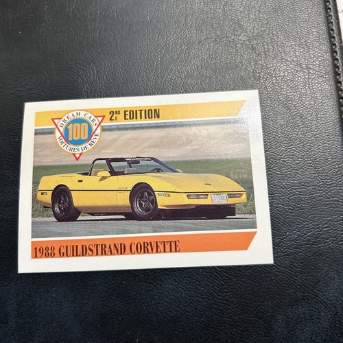 Jb26 Action Dream Cars 100 2nd Addition 1992 #72 GuildStrand Corvette ...