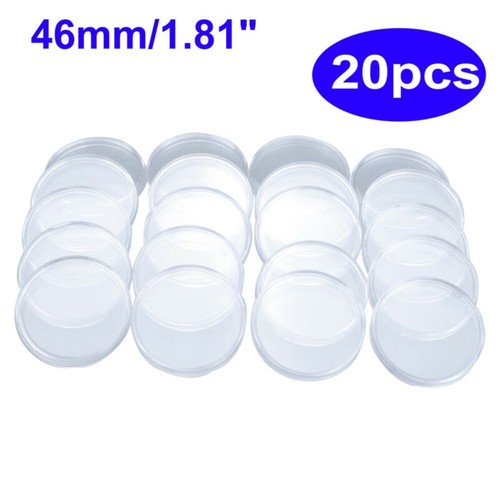 20pcs Plastic Coin Display Case EVA Inserts Capsules Holder Storage Box ...