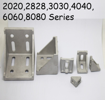 Aluminum Right Brace Corner L Shape T Slot Angle Bracket Profile 20/30 ...