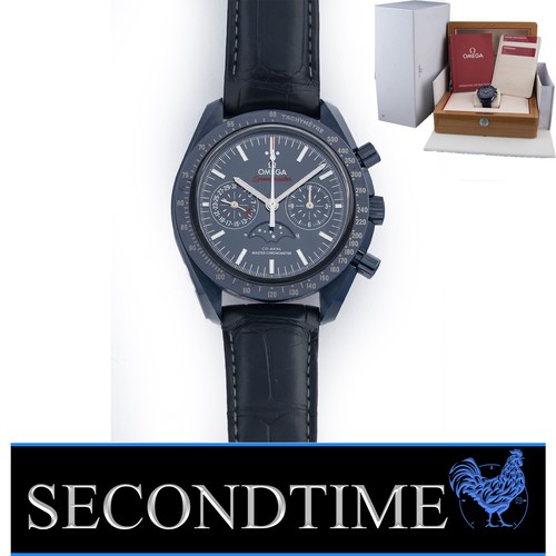 Omega 44mm Speedmaster Blue Side of The Moon Ceramic 304.93.44.52.03 ...