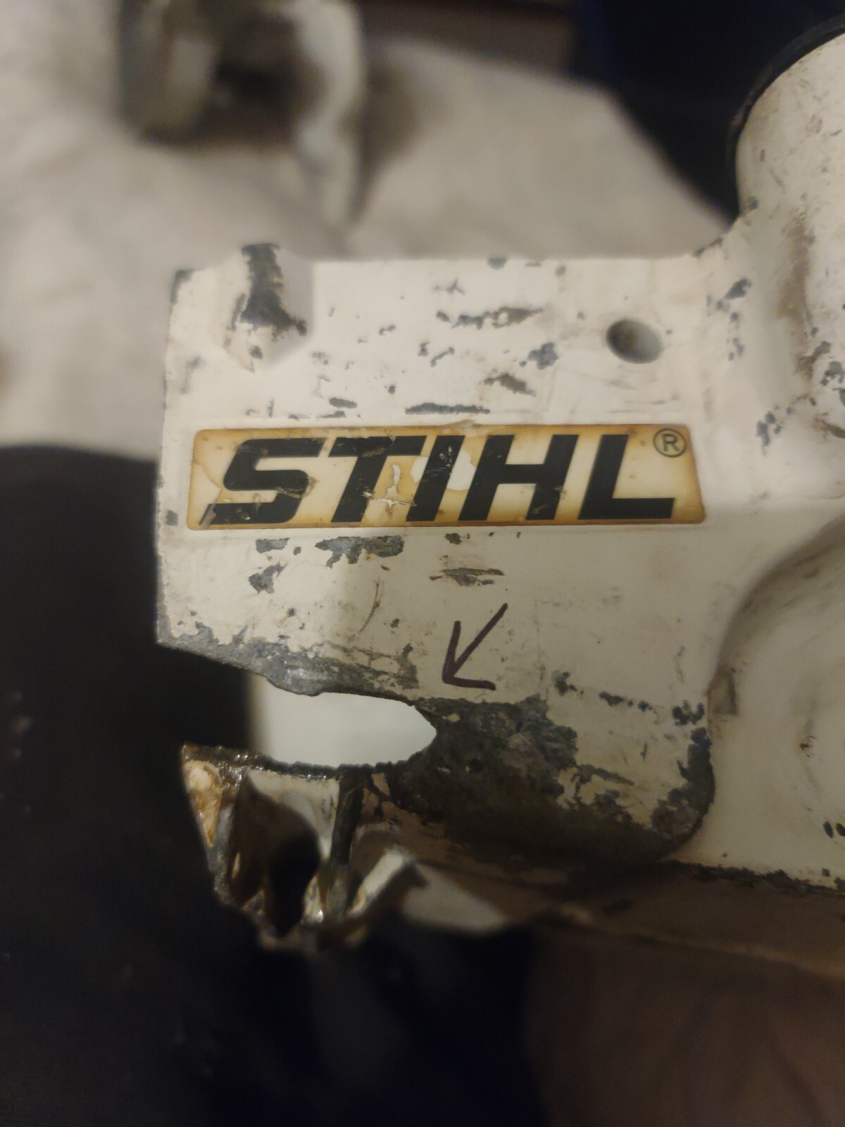 STIHL TS400 gas tank fuel tank housing frame used oem | eBay