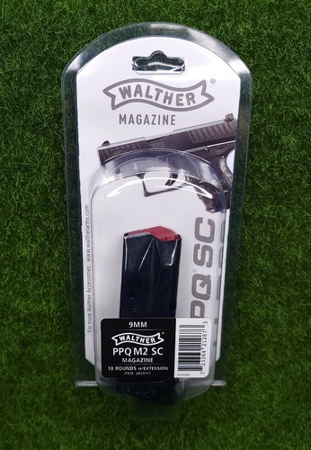 Walther PPQ M2 Sub Compact 9mm 10 Rounds OEM Magazine w/ Finger Rest ...