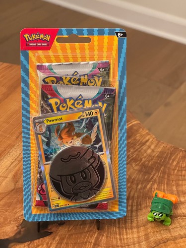 NEW & SEALED 2x Booster Pack + Cosmos Holo + Quaxly Coin - Scarlet ...