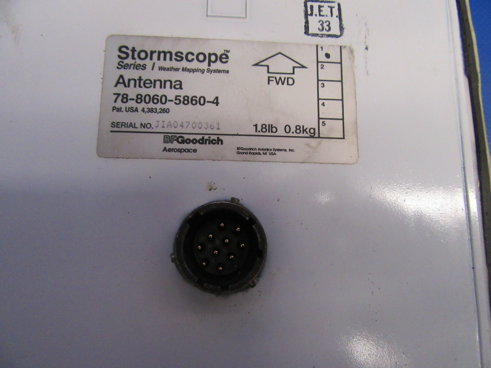 BF Goodrich Stormscope Antenna P/N 78-8060-5860-4 (0419-352) | eBay