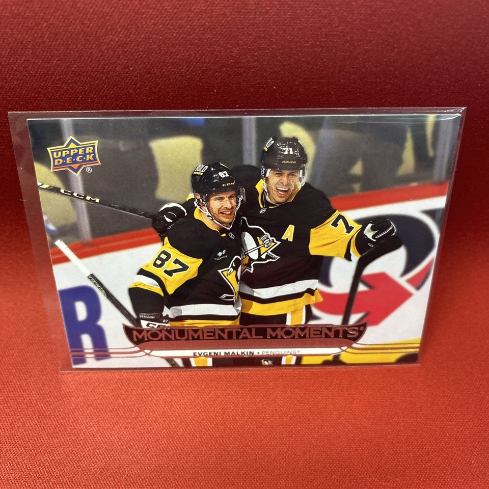 2025-26 UD Tim Hortons Monumental Moments Macklin Celebrini-Malkin ...