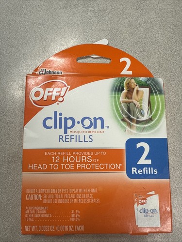 OFF Clip On Mosquito Repellent Refill - 2 Refills In Pack 12 Hours Of ...