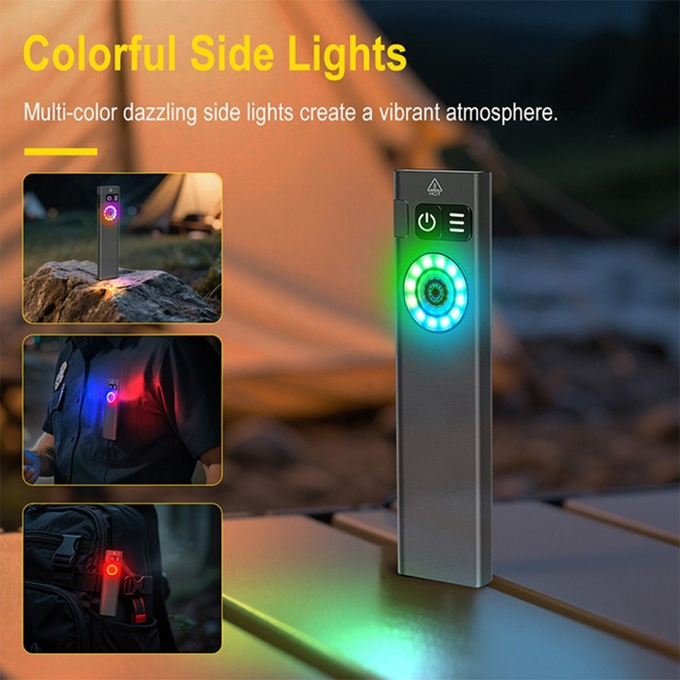 Multi Functional LED Flashlight Portable Super Bright Torch Multi ...